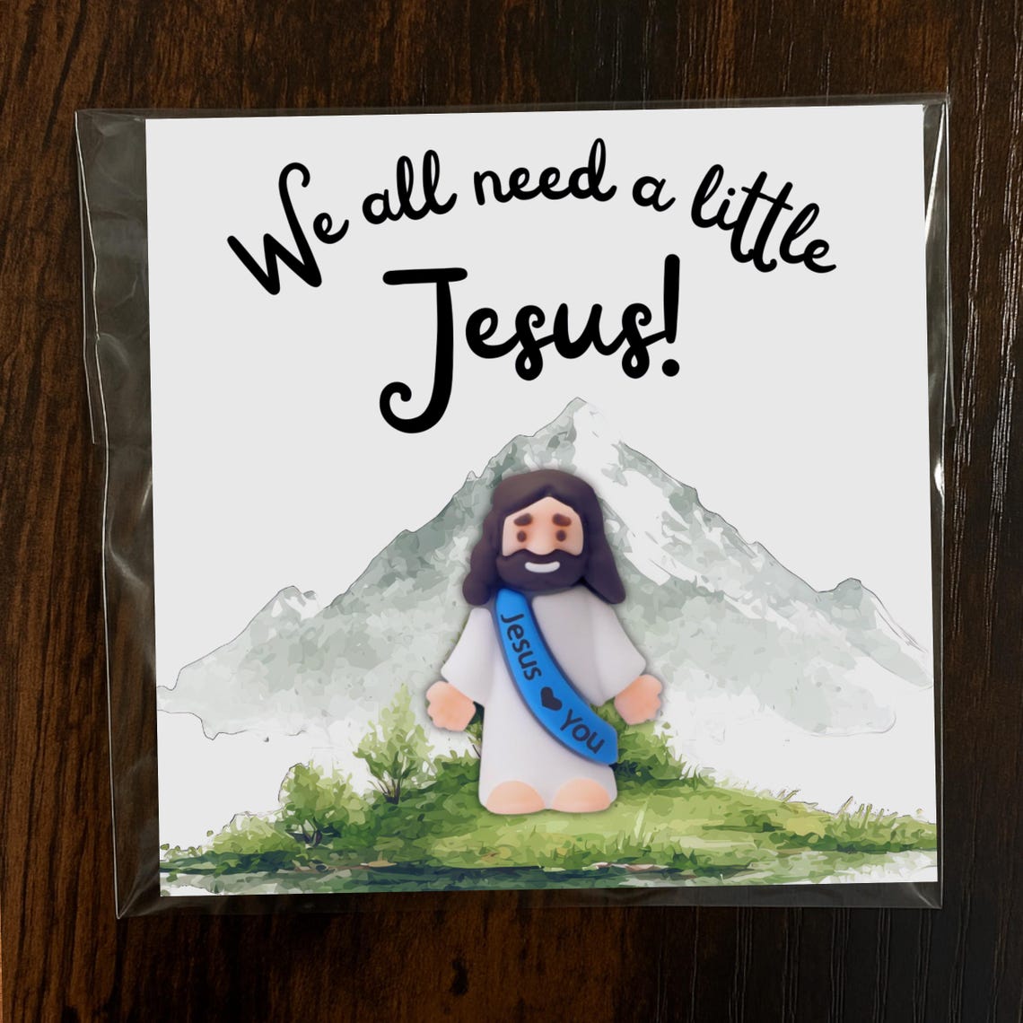 We All Need a Little Jesus Pocket Card Printable, Mini Jesus, Little ...