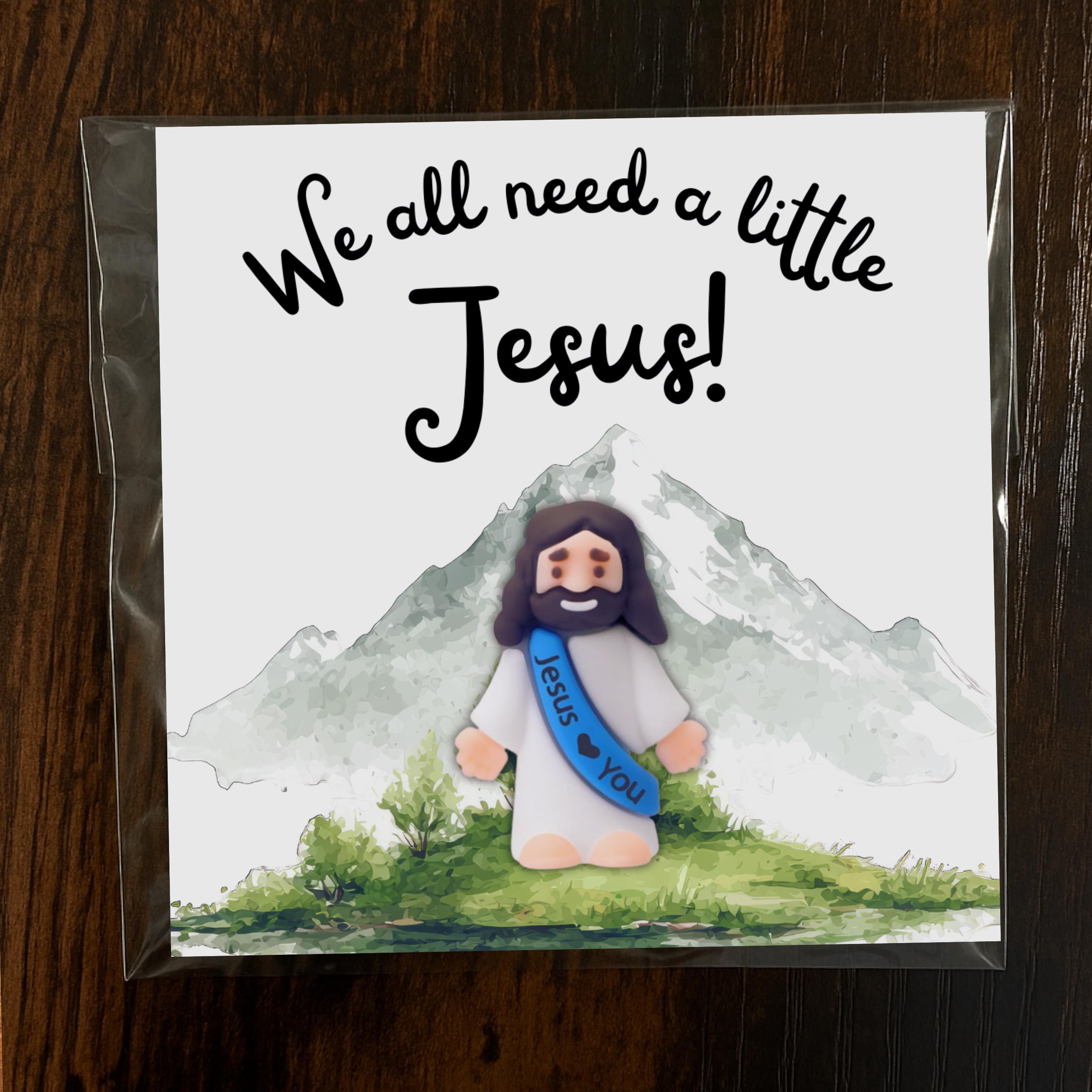 We All Need a Little Jesus Pocket Card Printable, Mini Jesus, Little ...