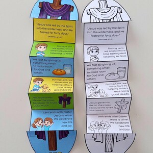 Lent Bible Verse Folding Surprise Craft, Printable Activity for Kids ...