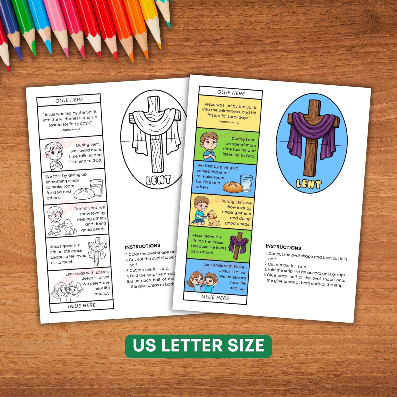 Lent Bible Verse Folding Surprise Craft, Printable Activity for Kids ...