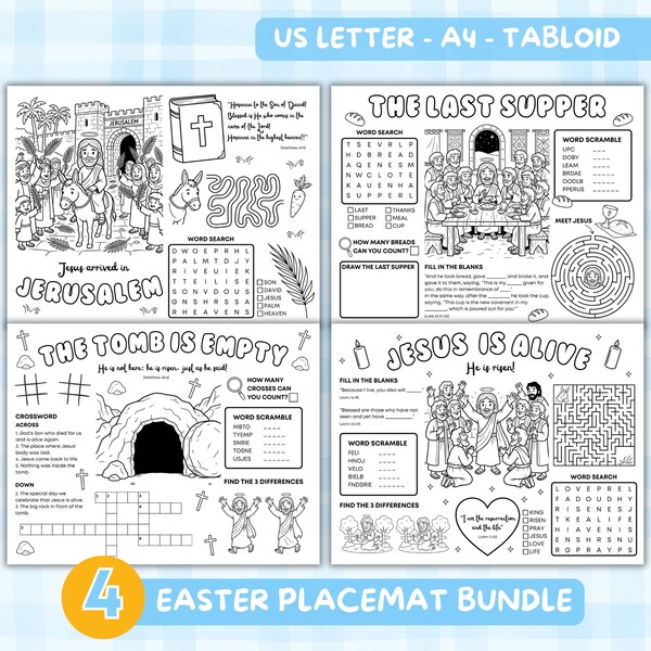 Easter Placemats - Etsy