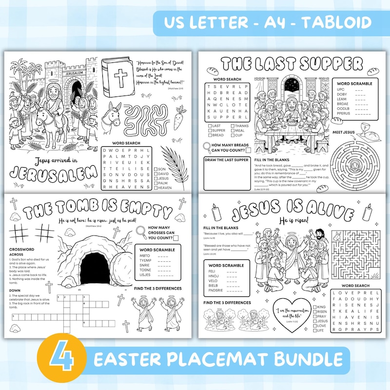 Easter Placemats - Etsy