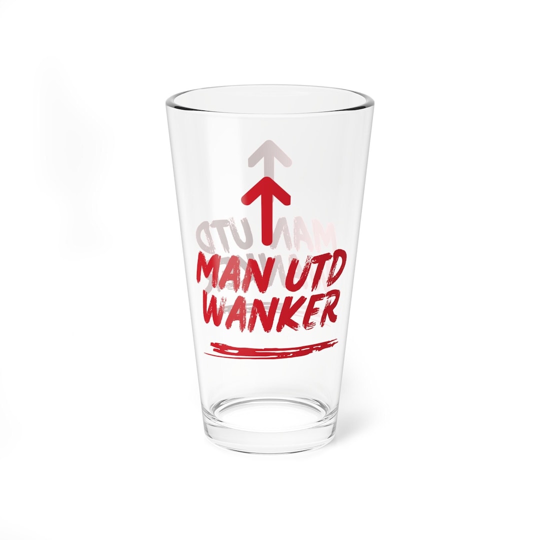 Manchester United Drinking Glass - Funny Man Utd Supporter Gift! - Etsy