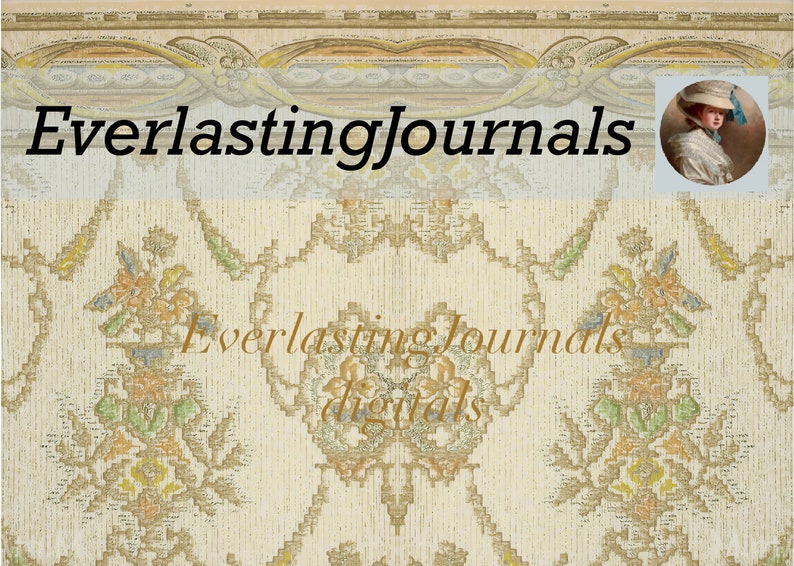 Set 41 - Combinatie Antieke Behang Bloemen Afbeeldingen - Een Digitale Verzameling Designs Voor ...