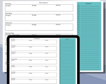 4 Week Menu Plan - Etsy Australia