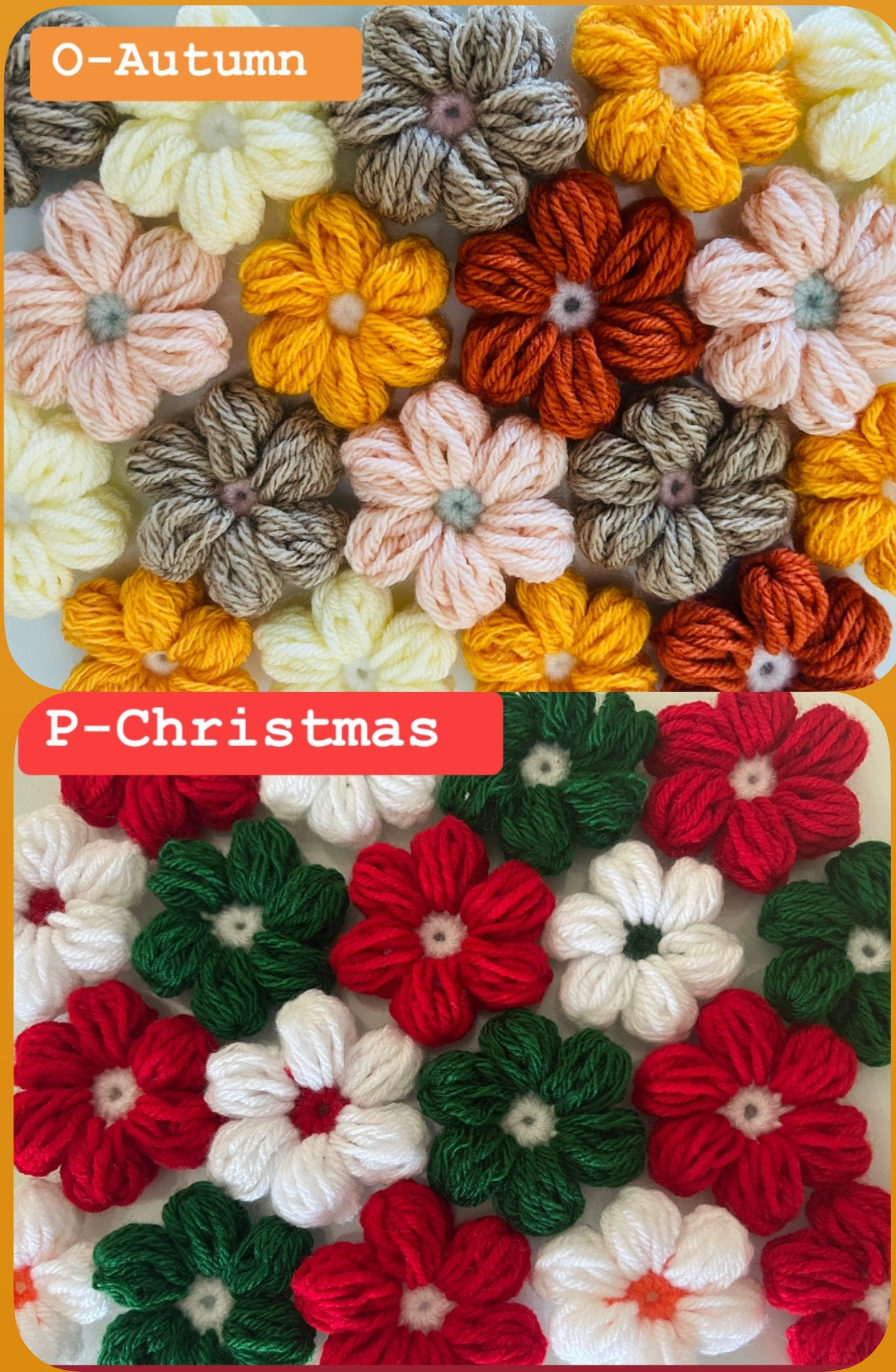 Puff Flowers Crochet Floor Mat, Flowers Crochet Sofa Cover, Floral ...