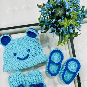 Baby Gift Set, New Baby Gift Set, Crochet Baby Gift, Unisex Baby ...