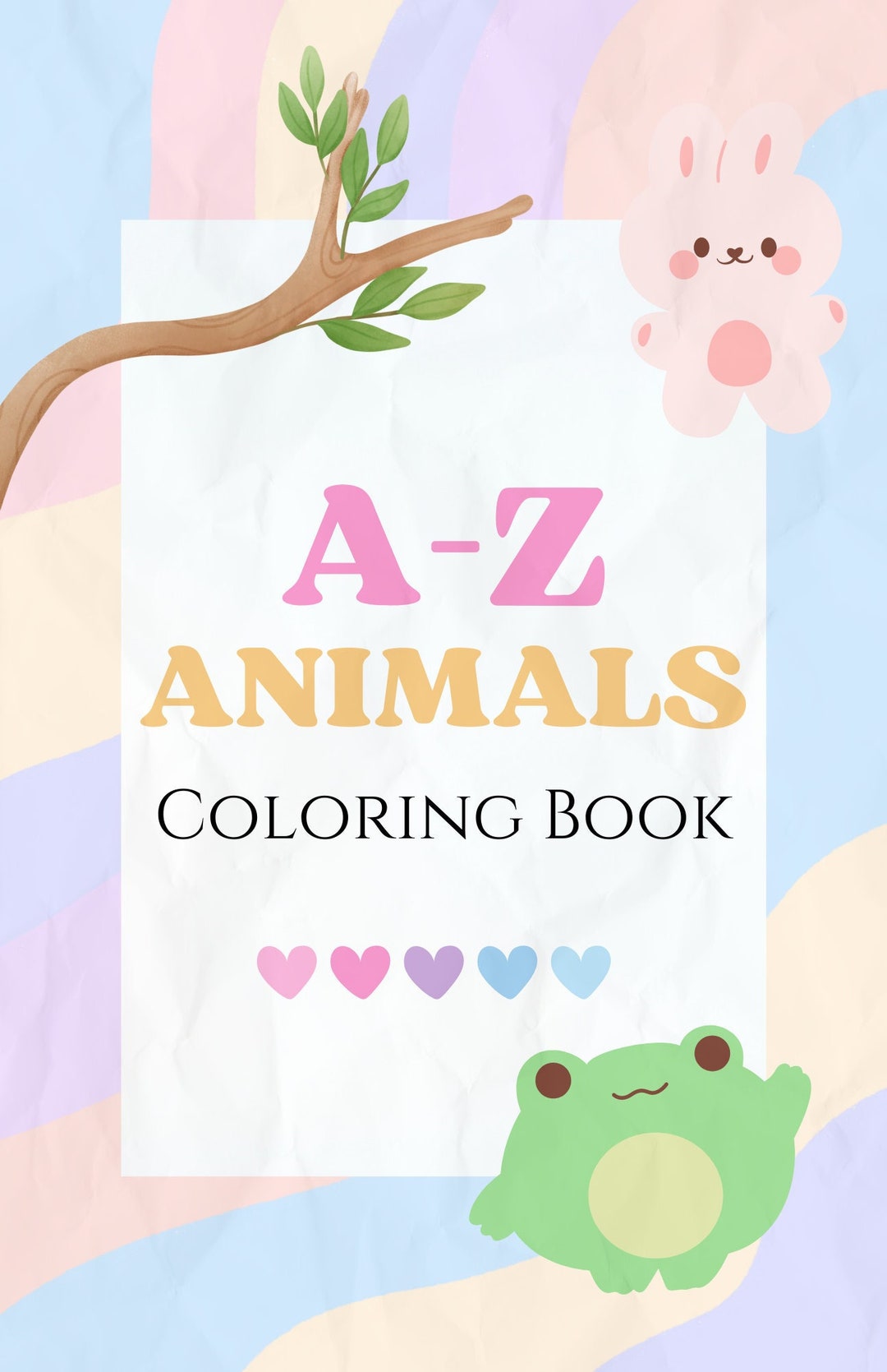 A-Z Animals Coloring Book - Etsy