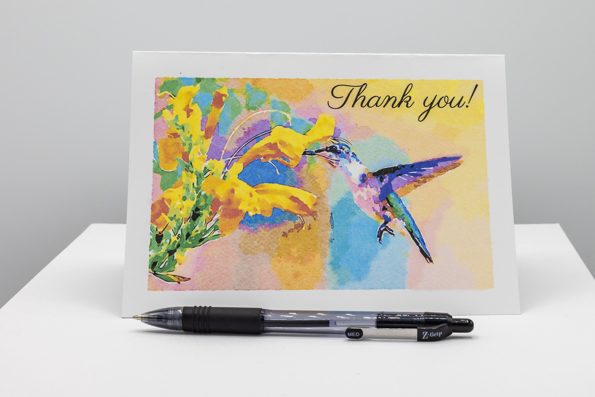 Printable Hummingbird Thank You Card - Etsy