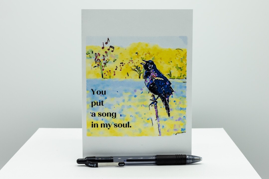 Printable A Song in My Soul Card - Etsy