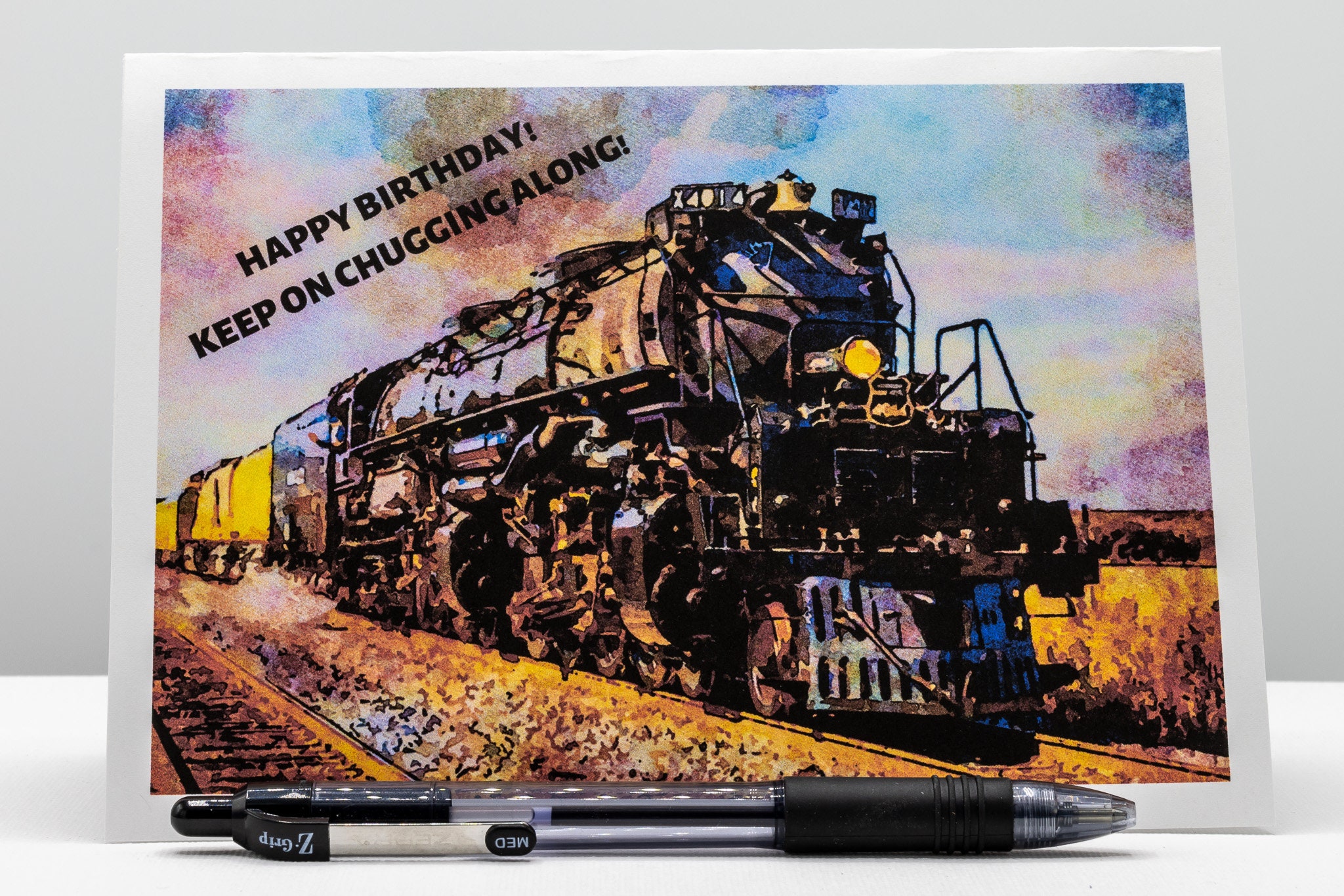 Printable Keep Chugging Along Card - Etsy