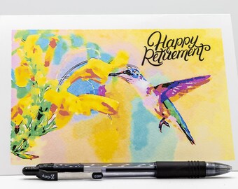 Printable Hummingbird Thank You Card - Etsy