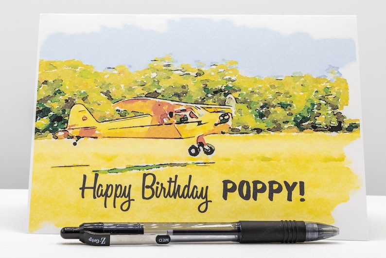 Printable Happy Birthday Poppy Card - Etsy