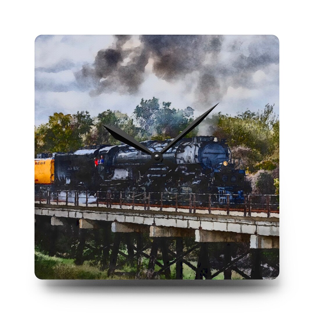 X4014 Big Boy Steam Locomotive Acrylic Wall Clock - Etsy
