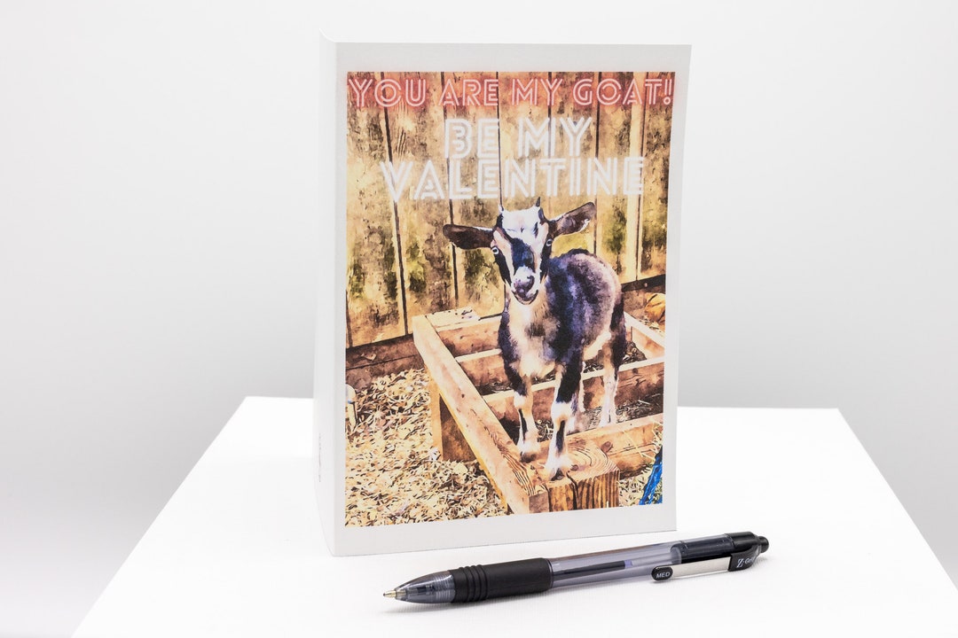 Printable GOAT Valentine Card - Etsy