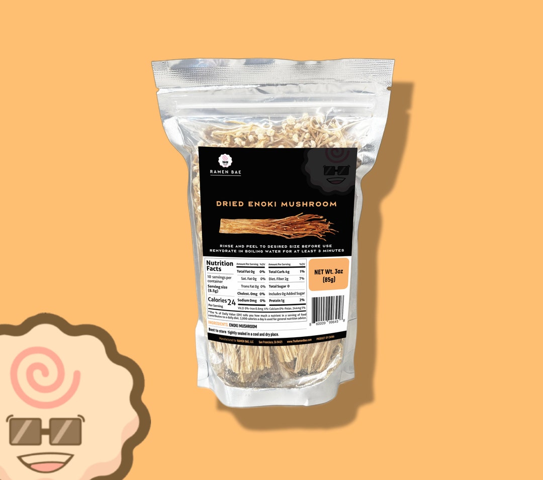 Dried Ramen Toppings Enoki Mushroom - Etsy