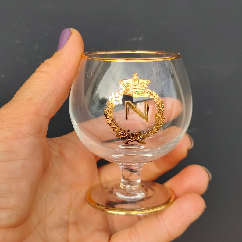 Vintage 60s Cognac Brandy Glasses Napoleon Set of 4 - Etsy