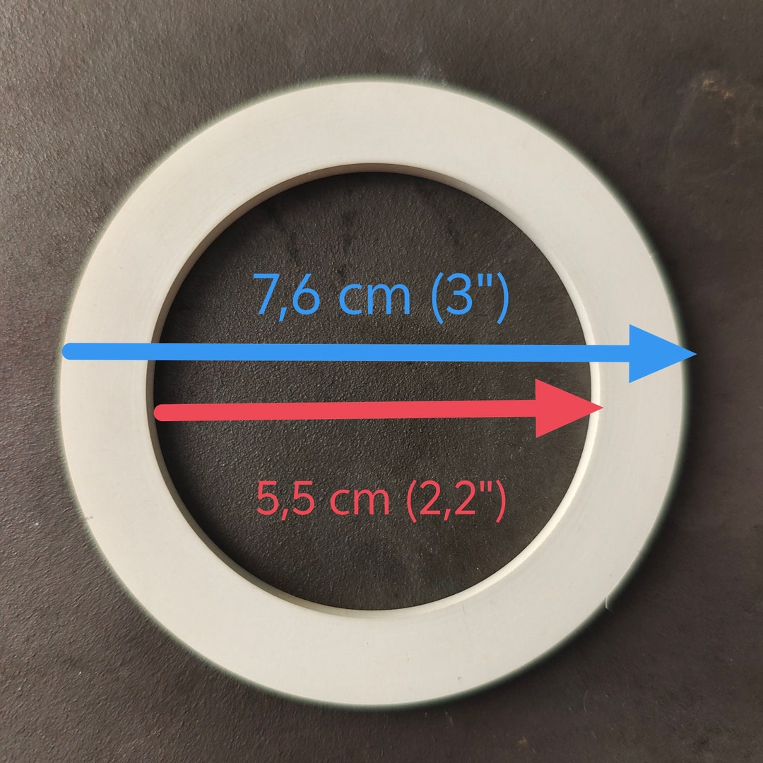 Rubber Gasket for Geyser Coffee Maker Kontessa, Vev Vigano, Replaceable ...