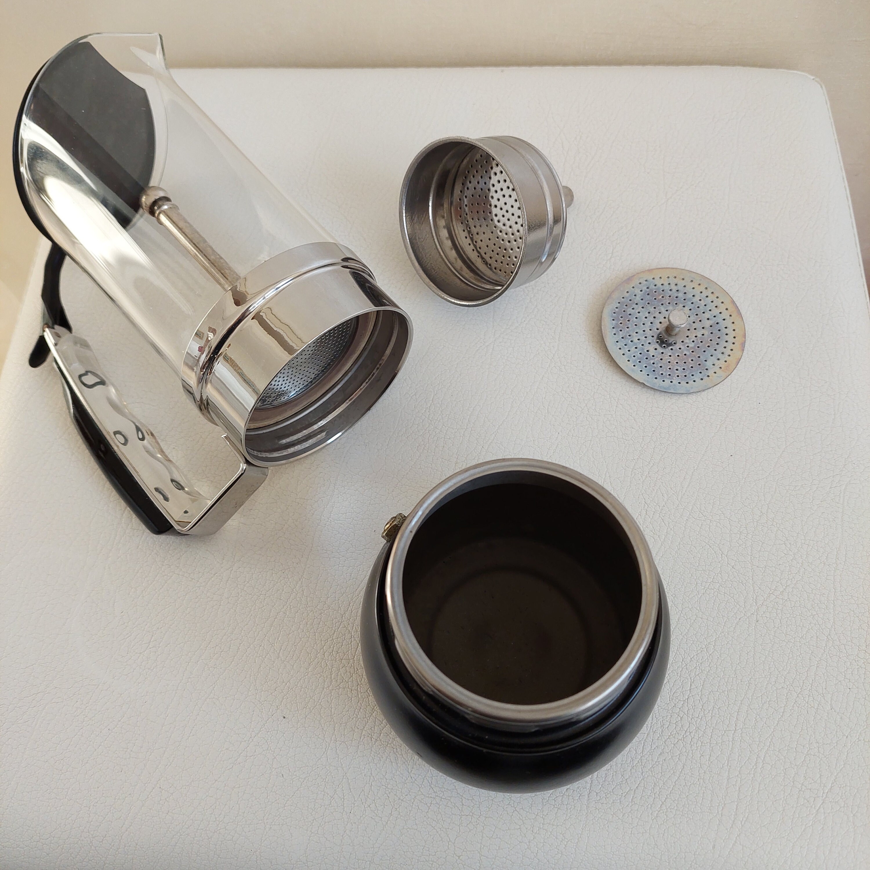 Vintage Coffee Maker Stainless Steel 80s Bellavista Inoxpran With Glass ...