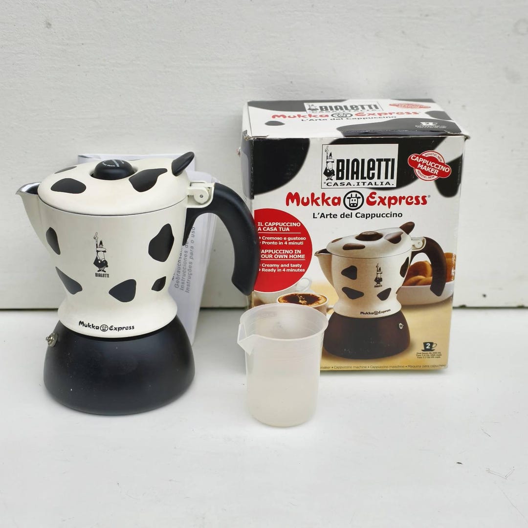 Bialetti Mukka Express Cappuccino Maker for 2 Cups With Original Box ...