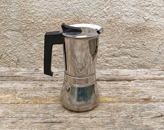 Vintage Italian Espresso La Signora Caffettiera 9 Cups Aluminum Coffee ...