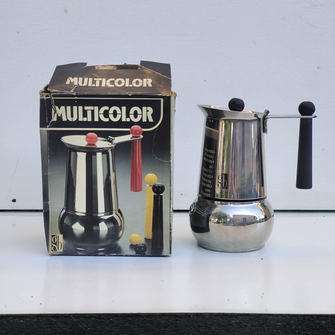 Steel Coffee Maker "guido Bergna" Model "multicolor" for 4 Cups With ...