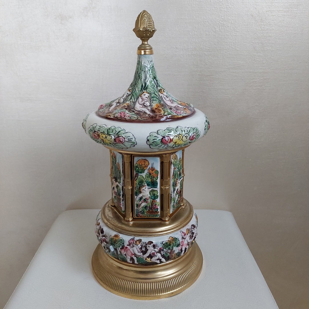 Cigarette Music Box Reuge Lipstick Carousel - Etsy