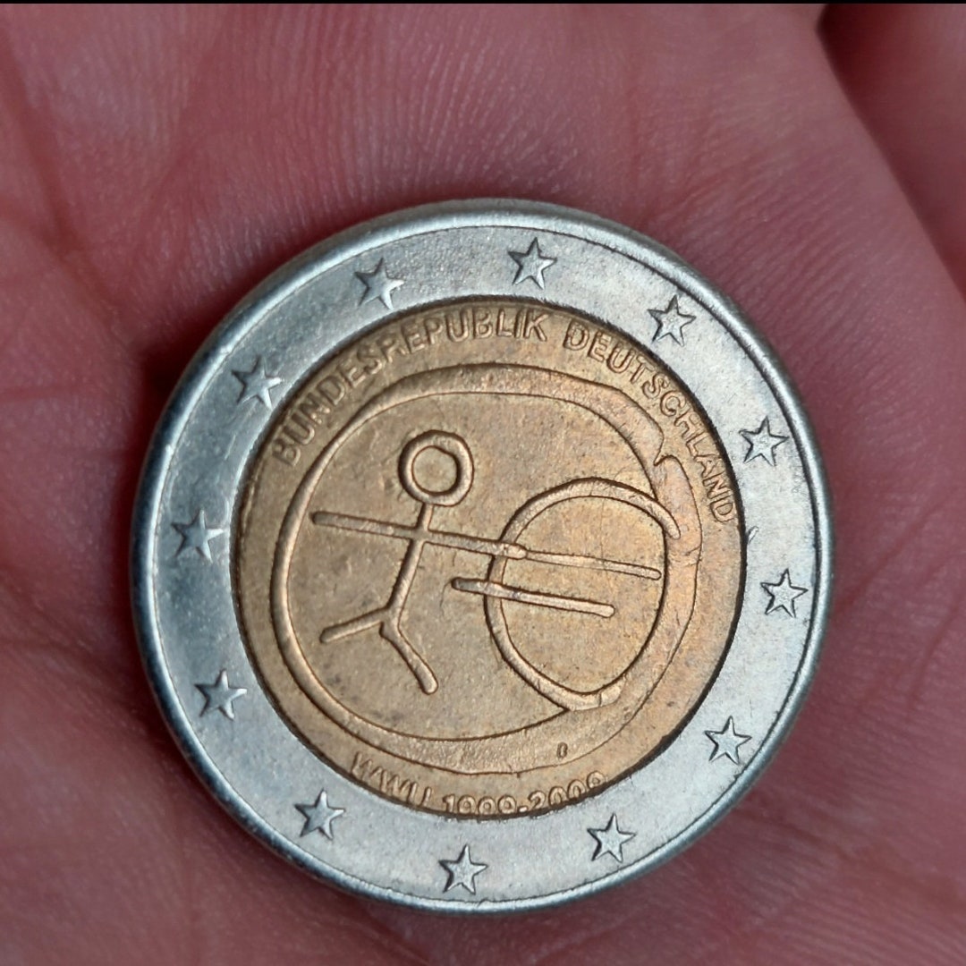 Vintage 2 Euro Commemorative Coin of the European Union of 1999-2009 ...