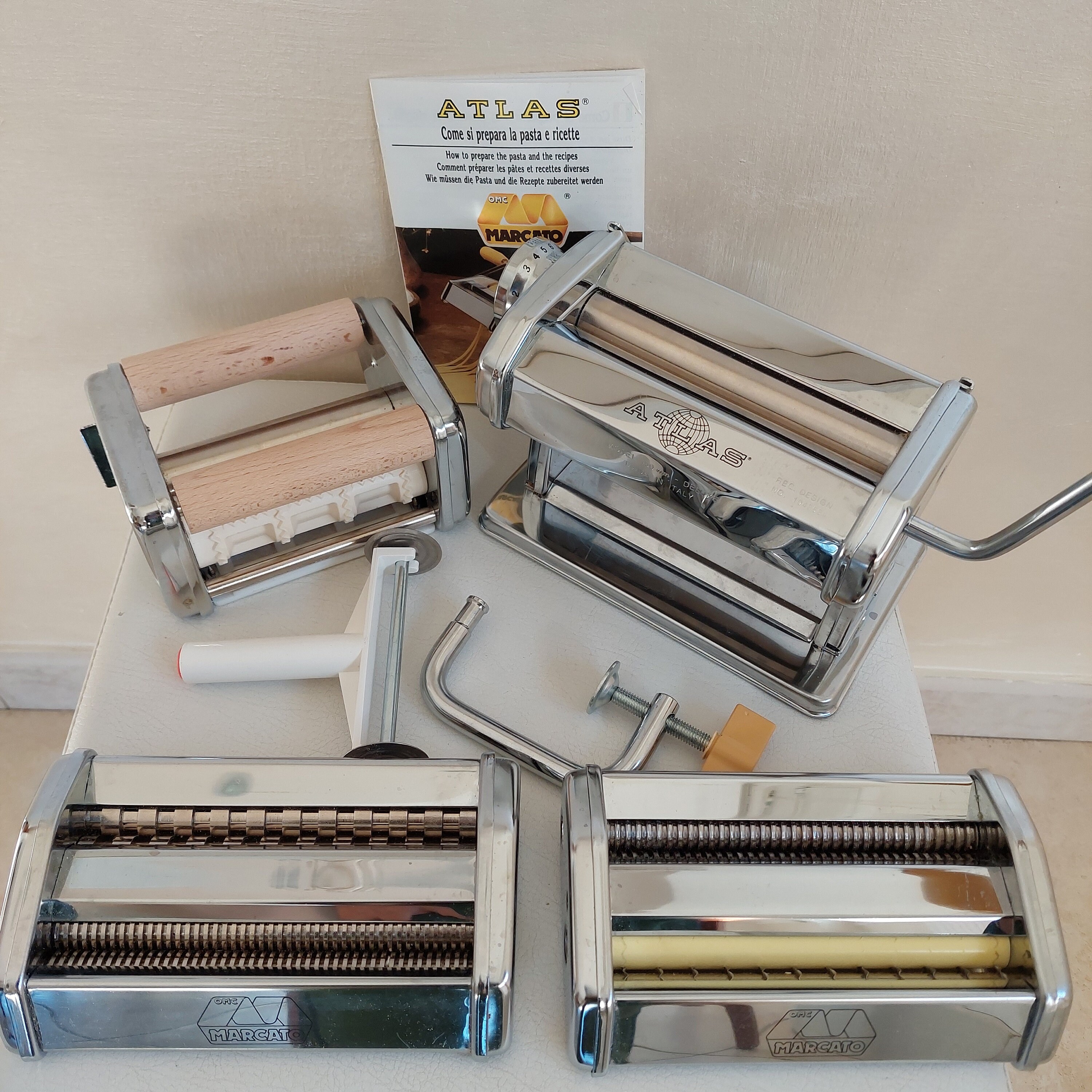 Vintage 1980s marcato Multipast Pasta Making Machine for Home Use. 5 ...