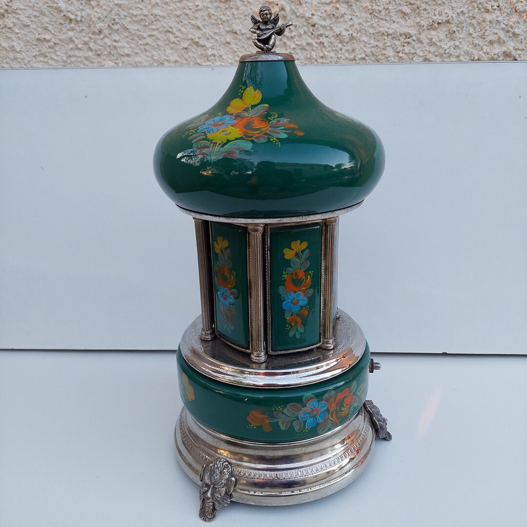 Vintage Reuge Cigarette Music Box, Lipstick Carousel - Etsy