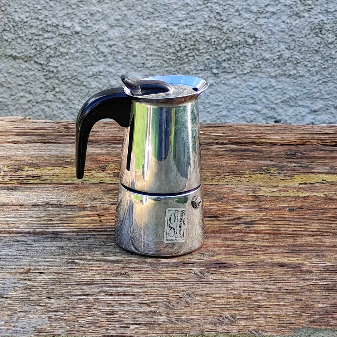Vintage 80s Steel Coffee Maker Guido Bergna for 2 Cups Musa Express ...