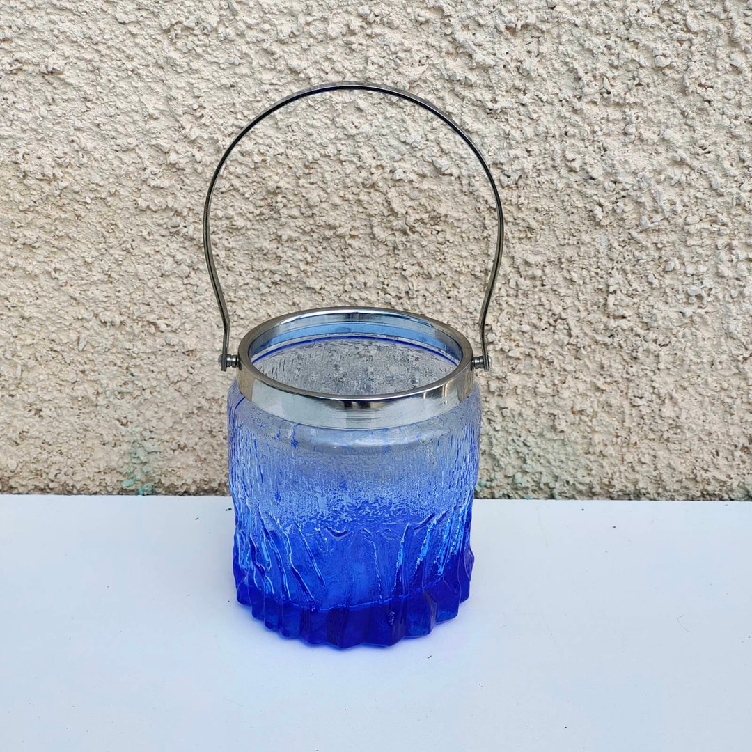 Ice Bucket Cobalt Blue Vintage - Etsy