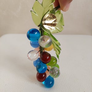 Bunch of Grapes Crystal Glass Murano Multicolored - Etsy