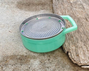 Vintage 1950s Italian Round Steel Cheese Grater Box for Parmesan Cheese ...