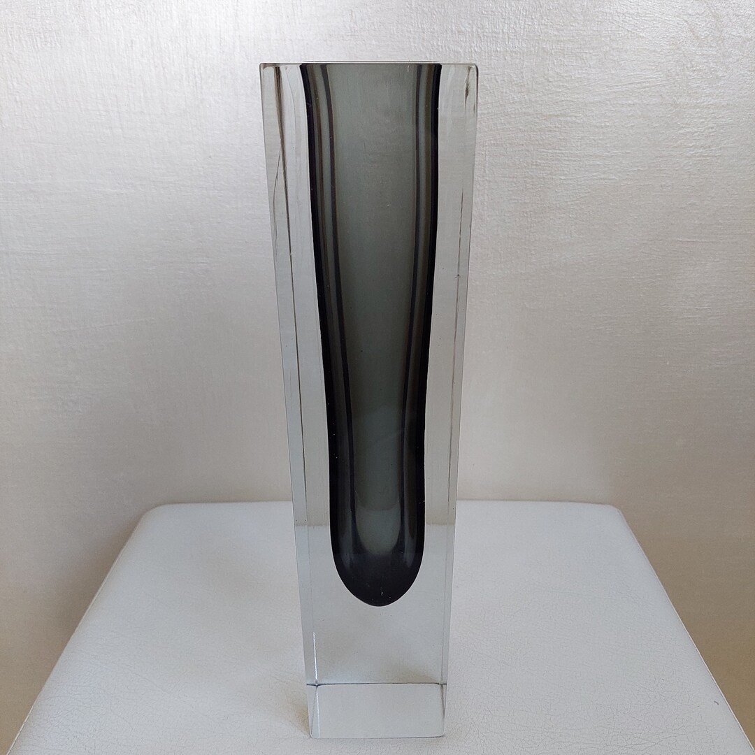 Vintage 60s Murano Submerged Glass Vase by Flavio Poli Design - Etsy