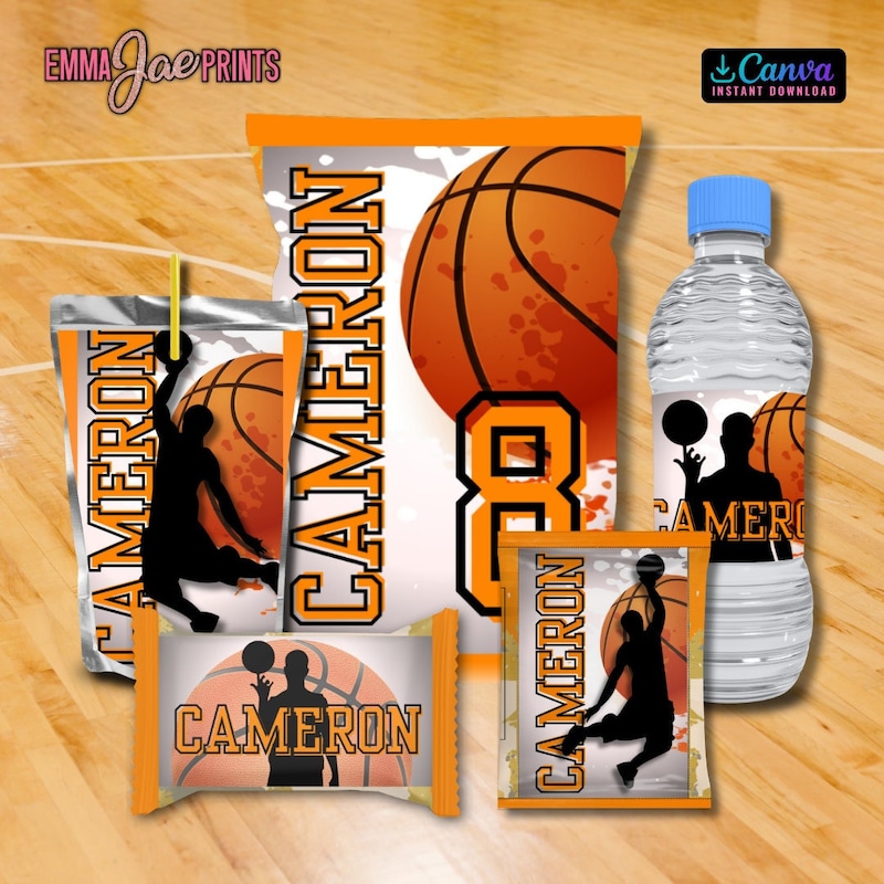 Basketball Labels - Etsy