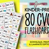 CVC Word Flashcards, Kindergarten Prep, 80 CVC Flash Cards, Phonics ...