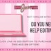 Editable Doll Birthday Favor Tags, Doll Printable Download, Pink Doll ...