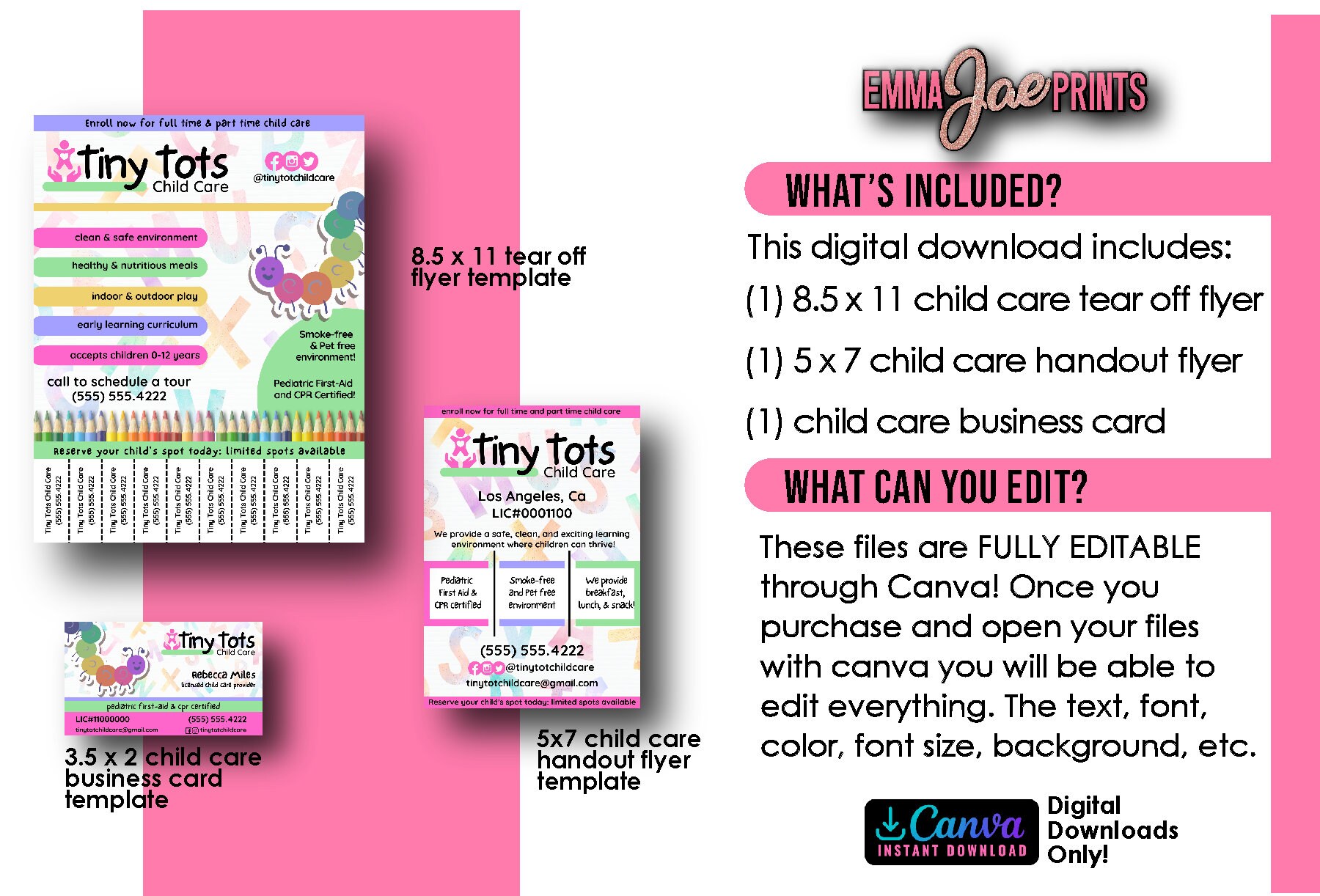 Child Care Advertising Bundle, Home Daycare Marketing, Child Care ...