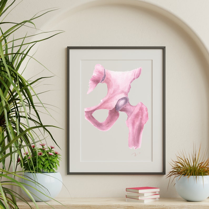 Watercolour Hip/ Watercolour Anatomy - Digital Art Download - Etsy