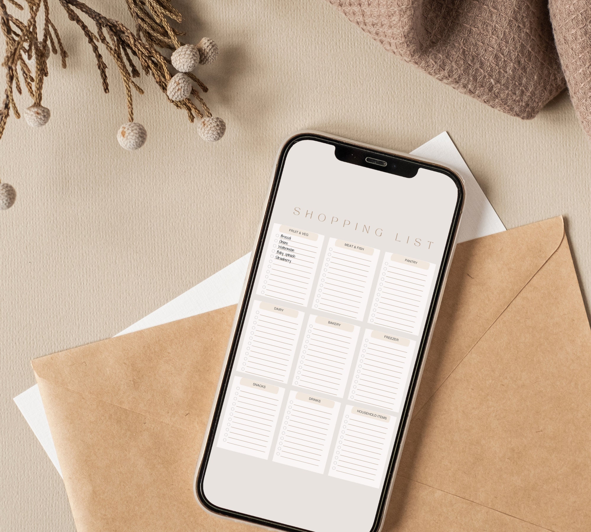 Weekly Meal Planner Bundle, Grocery List, Pantry List, To-do List ...