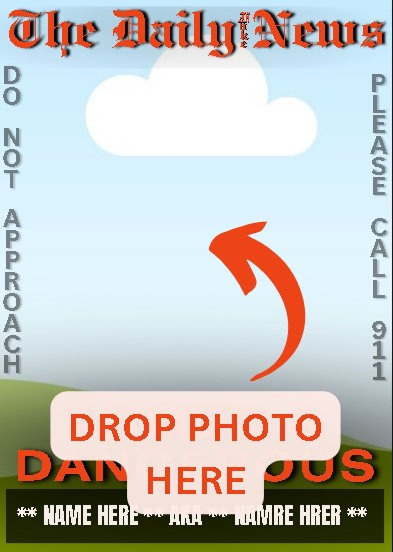 Newspaper Template Funny Fake News Article Bonus Editable Magazine ...