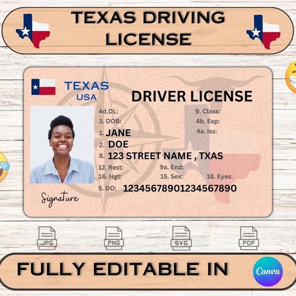 Dog Driver License - Etsy