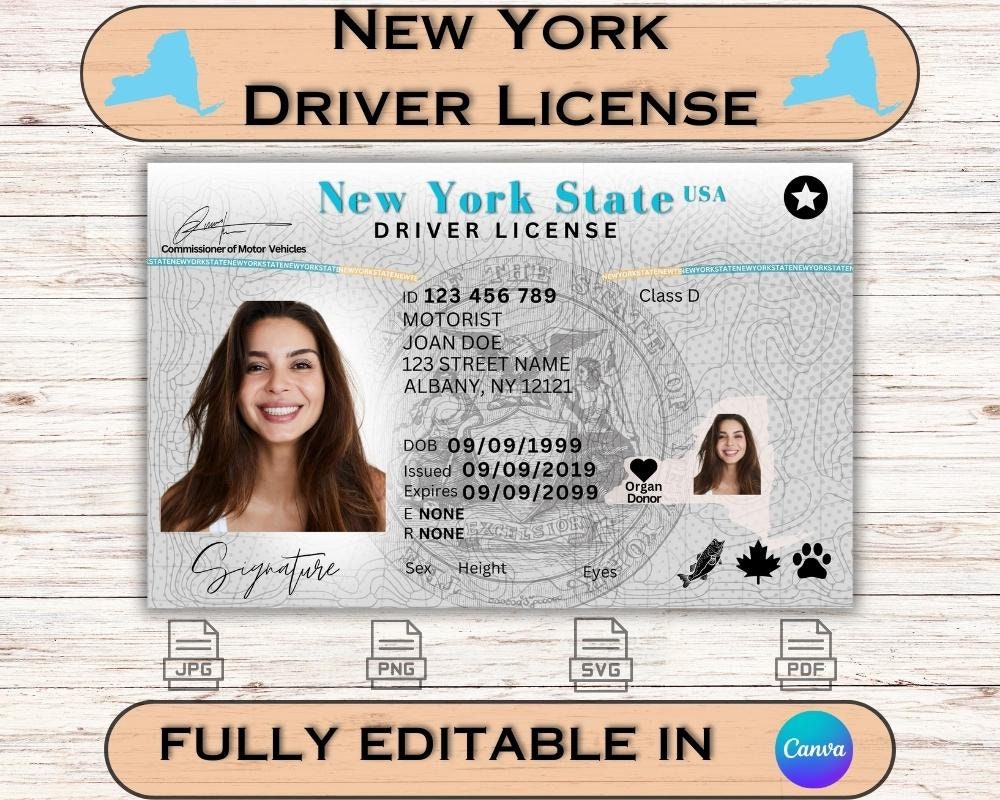 State Drivers License Templates