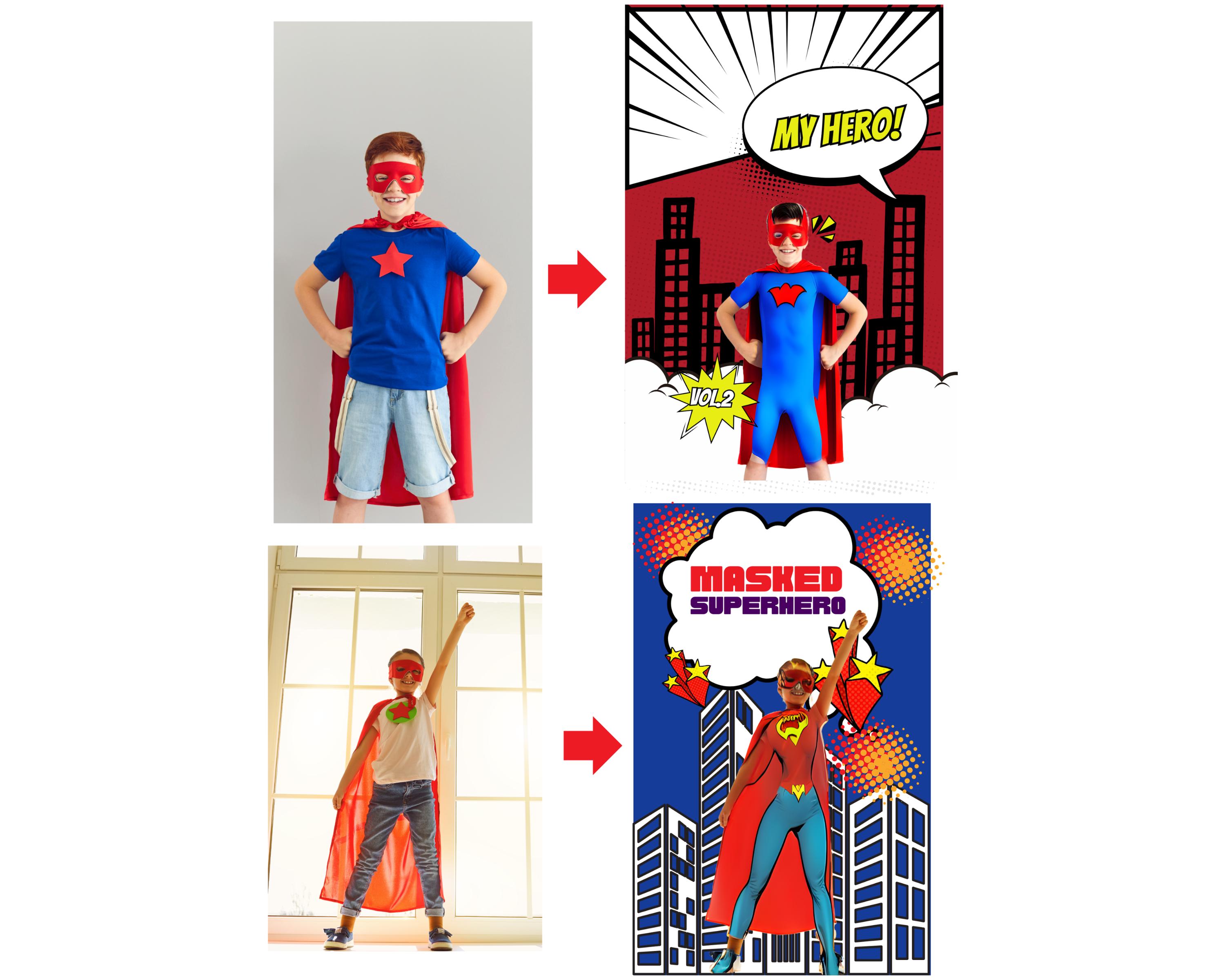 Custom Superhero Comic Book Cover Fully Editable Your Own Comic Book ...