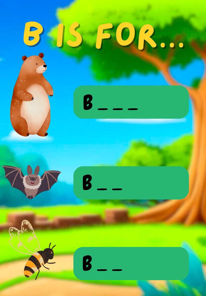 Busy Book Alphabets Animal Zoo Kids Spelling A to Z Complete Children ...