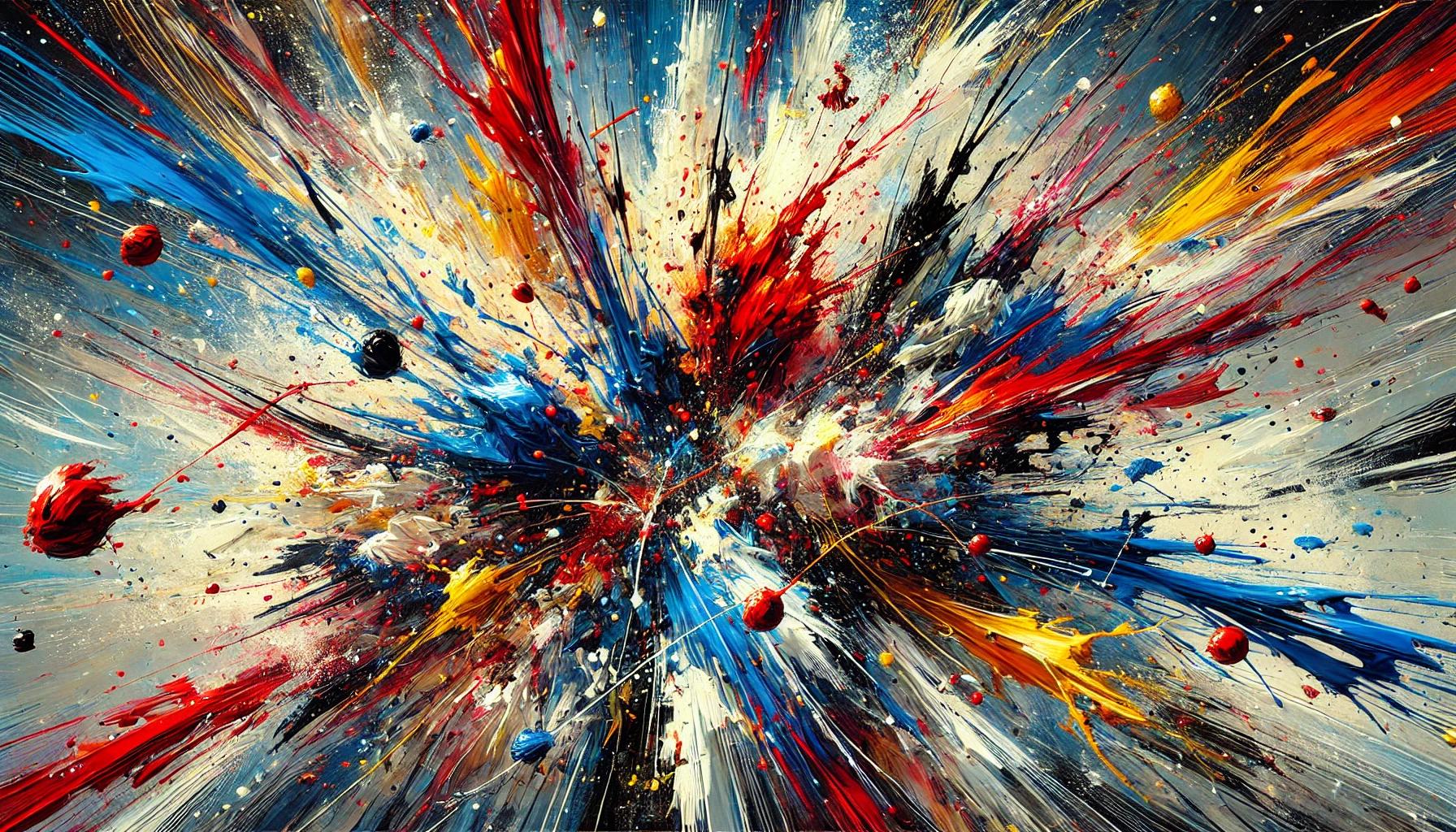 Colourful Abstract Splat & Splash - Etsy