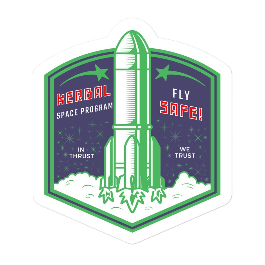 Kerbal Space Program Themed KSP Sticker - Etsy