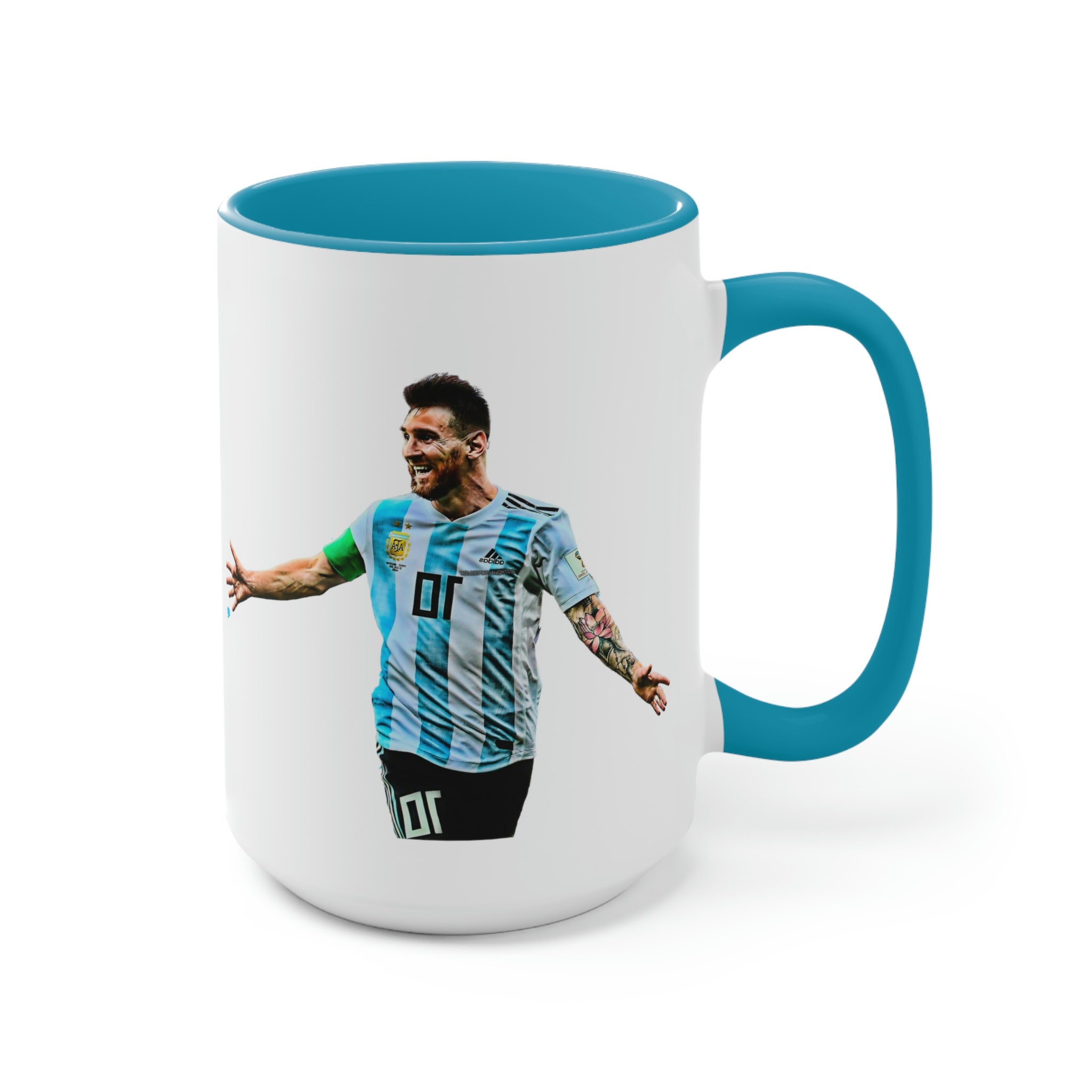 Messi- Argentina - Two-tone Coffee Mugs, 15oz - Etsy