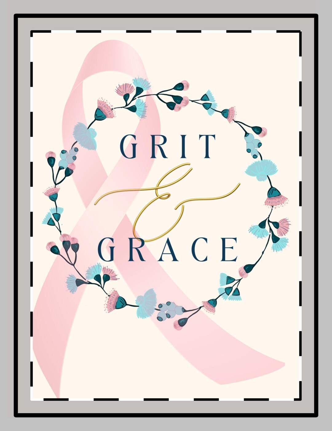 Custom Shape Magnets - Grit & Grace Breast Cancer Survivor Reminder ...